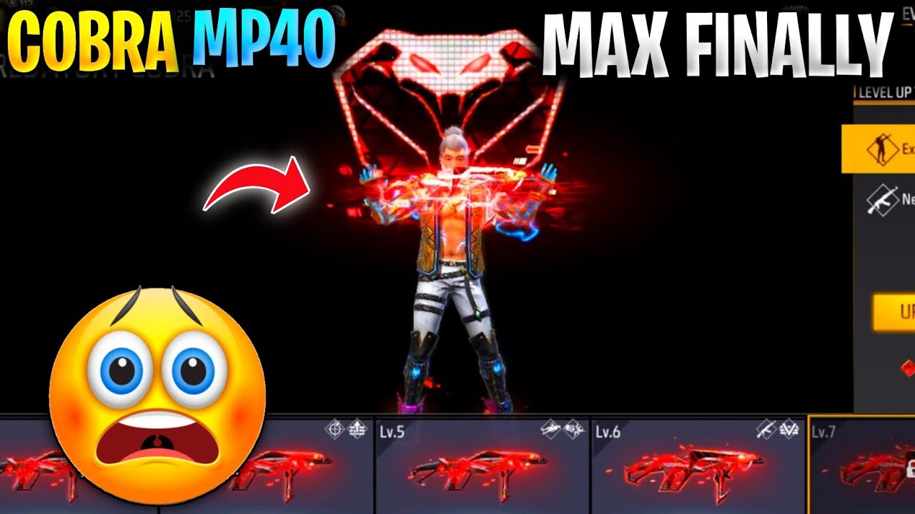 Finally Max Cobra Mp40 🤑 | 15000+ Diamond Waste To Upgrade Mp40 😲 #shorts #short