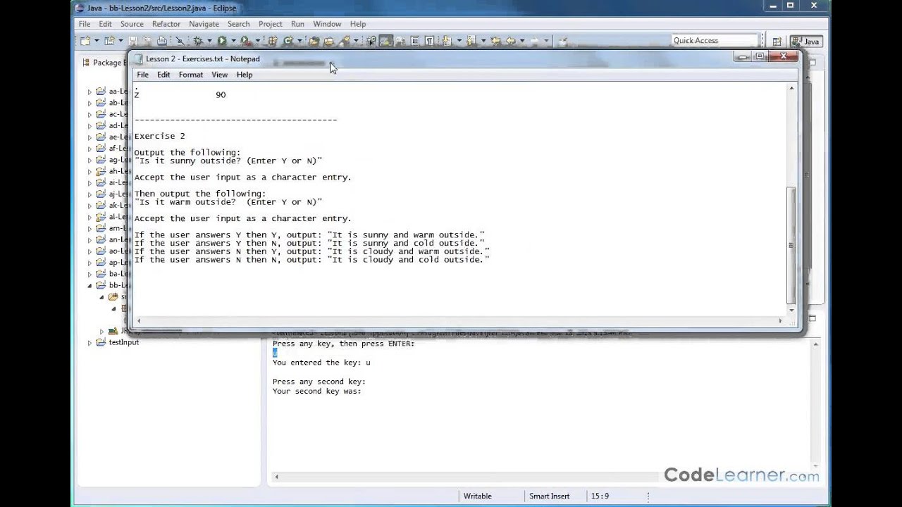 Mastering Java Programming 2 (Section 2 -Important Behavior When Using System in read)