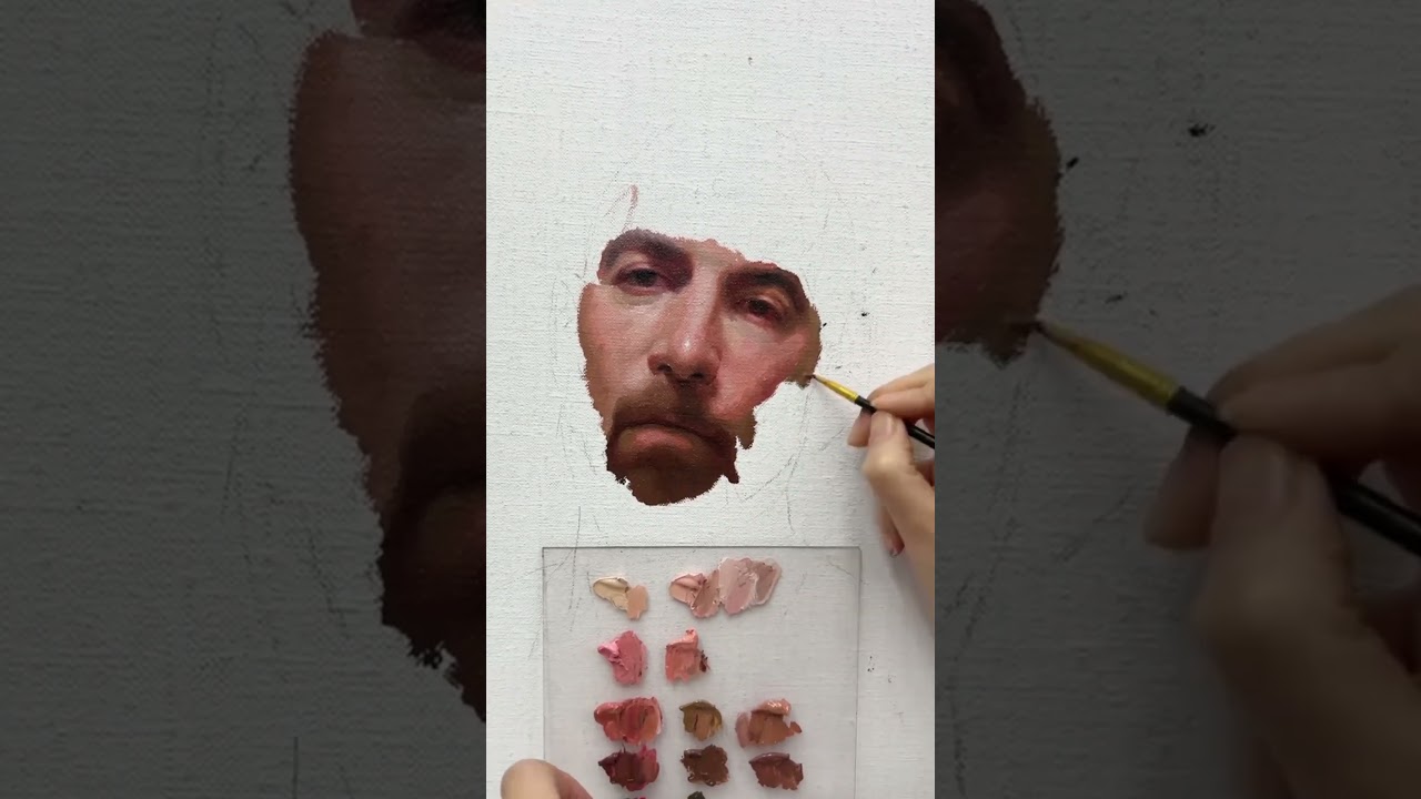 OIL PAINTING TIME-LAPSE#oilpainting #oil painting portrait #skintone #skintones How To Paint Skin
