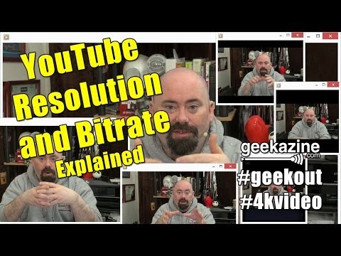 Video Resolution and Bitrate for Youtube Explained - Geekazine's first 4K video