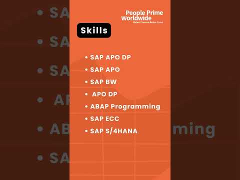 Exciting Opportunities for SAP APO DP Roles!