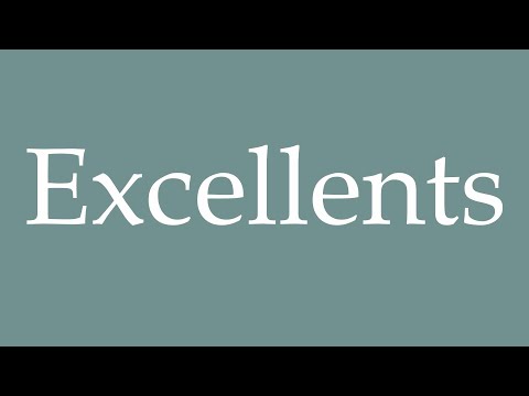 How to Pronounce ''Excellents'' (Excellent) Correctly in French