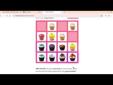 FIRST VIDEO :D. playing 2048 cupcakes 1.0