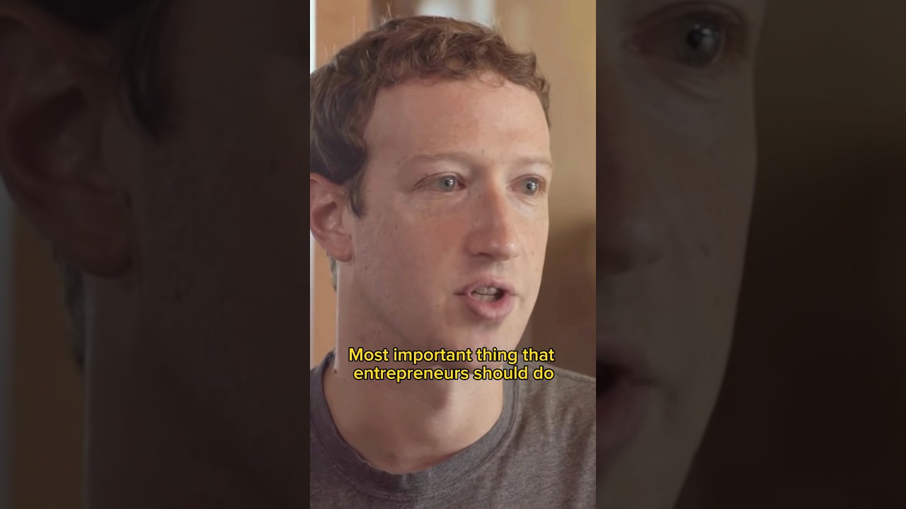 🧠 Zuckerberg: DON'T just start a company!                      #technology #business #tech #startup