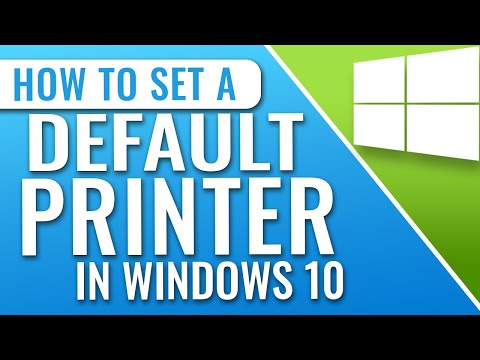 How To Manually Set The Default Printer In Windows 10