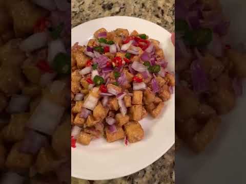 How to easily make Tofu Sisig (Philippines dish)