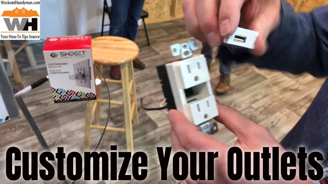 Create The Outlet You Need with Swidget Customizable Outlet with Wifi Control, LED Light and USB
