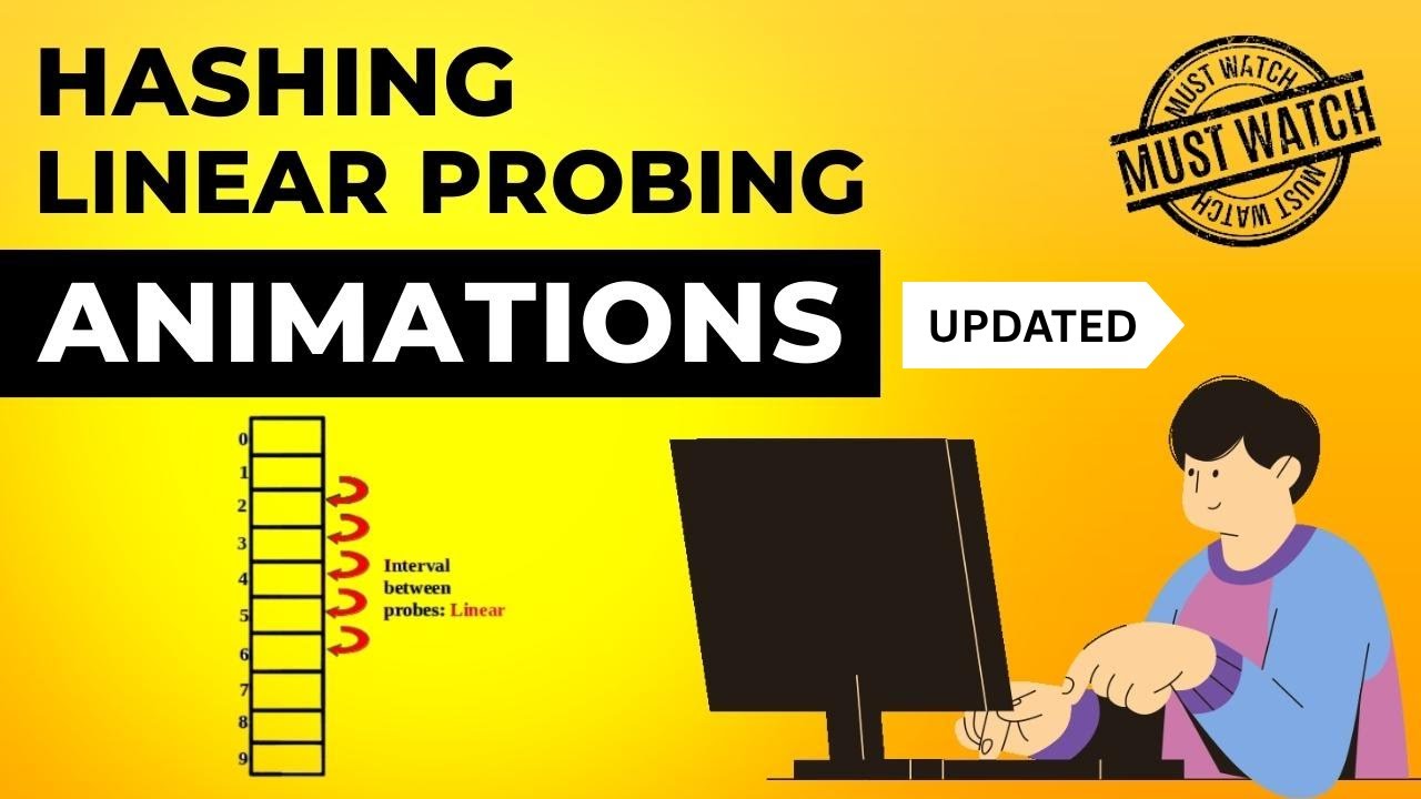 Linear Probing in Hashing Animations | Data Structure | Visual How