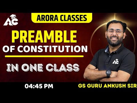 Preamble of Constitution | In One Class | By Ankush Sir