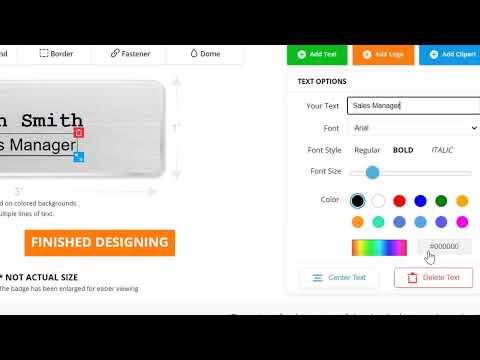 NameBadge.com How to Design a Name Badge Online