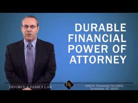 What is a Durable Financial Power of Attorney in Arizona