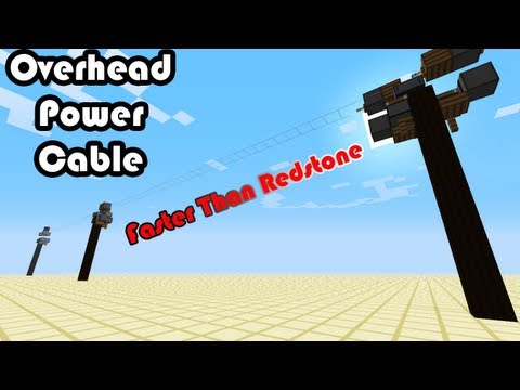 Overhead Power Line [Faster Than Redstone] Minecraft Project