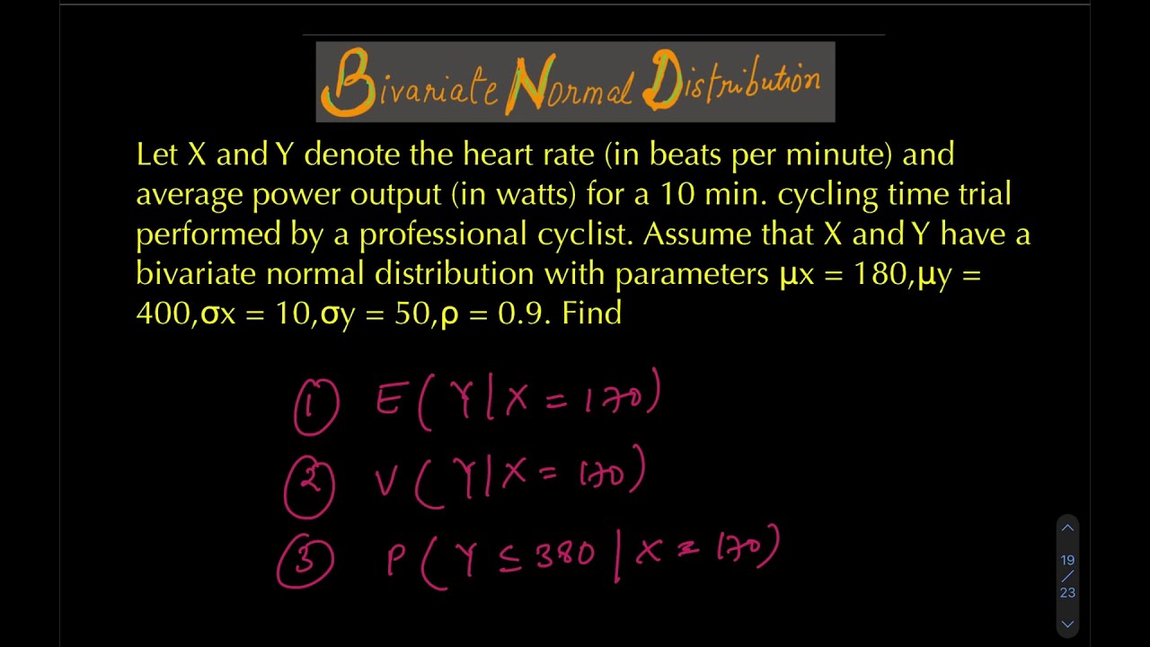 Bivariate normal distribution solved example 2a