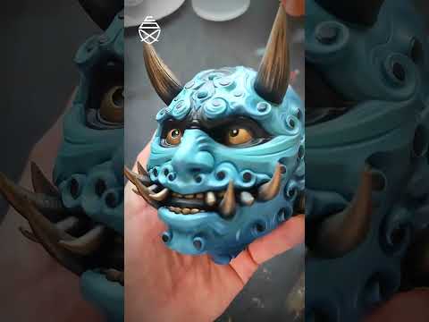 🎨 Honnari wall mask・ 3D File for 3D printing・Cults