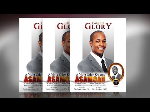 Simple Photoshop CALL TO GLORY Poster tutorial | Rest In Peace poster | Obituary Poster