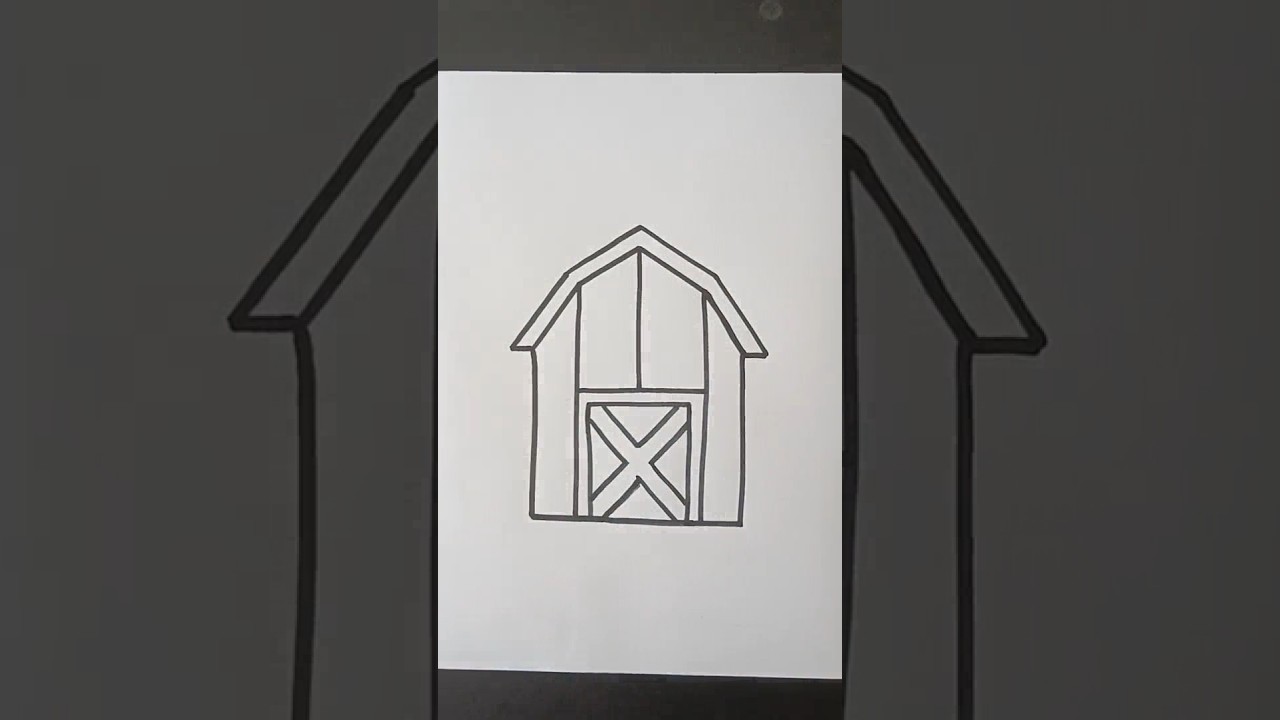 Draw a Barn   #barn #drawing #artwork