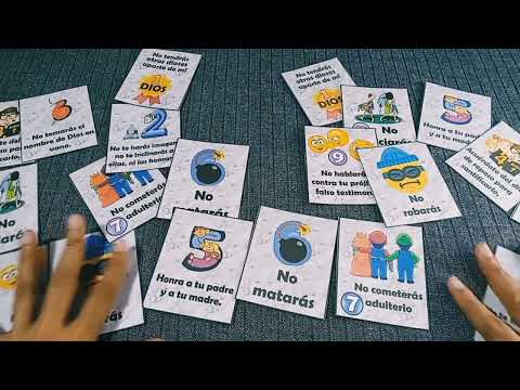🎮💥JUEGO DE PARES 🎮 LOS DIEZ MANDAMIENTOS PARA NIÑOS #DIY #MANUALIDADLOSDIEZMANDAMIENTOS