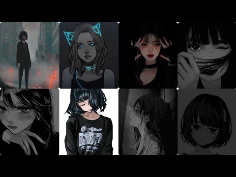 dark anime girl profile pic//cute anime girl/fb profil picture, Whatsapp dp #cute #anime #subscribe😍