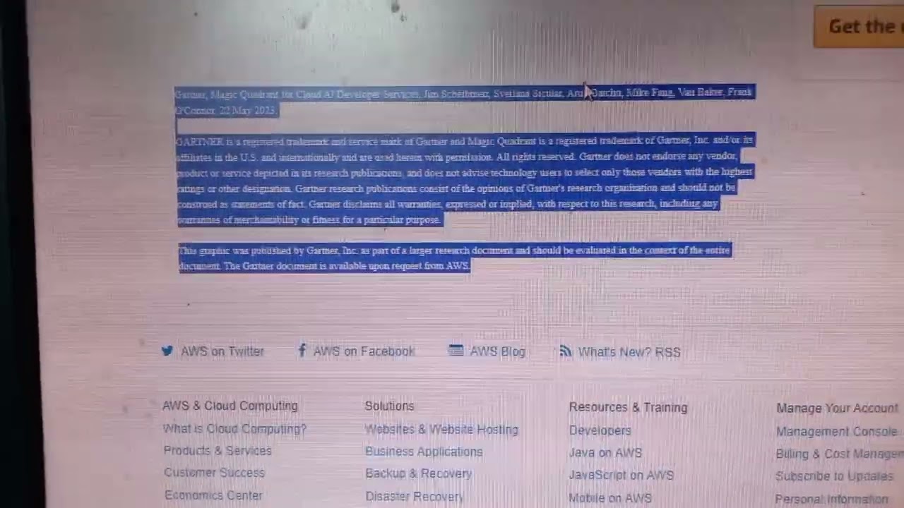 2023 Gartner Report   Magic Quadrant for Cloud AI Developer Services