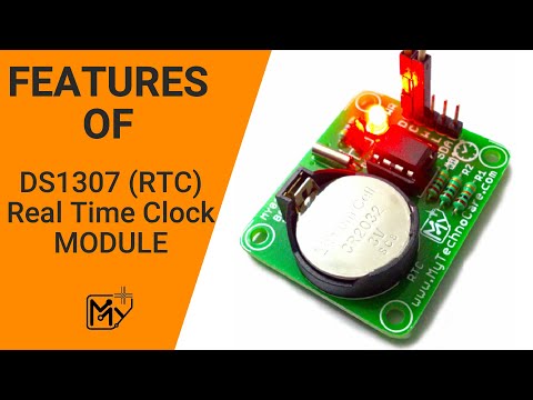 Features of DS1307 RTC Module | I2C Real Time Clock Interfacing Circuit For Microcontroller Tutorial