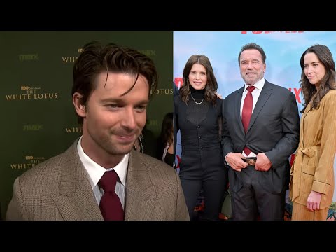 Patrick Schwarzenegger REACTS to Family's Support at âWhite Lotusâ Premiere (Exclusive)