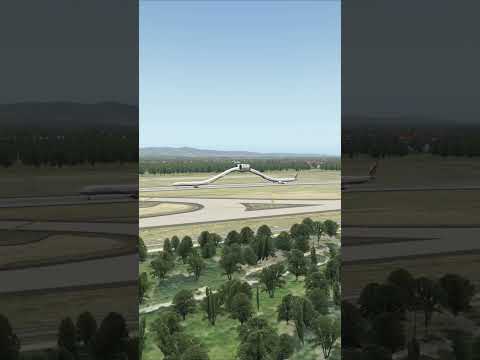 The arched fuselage prevents the fuselage from breaking in the middle? Simulation #aviation