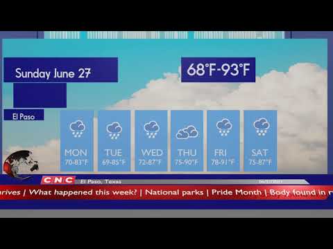 Weather Forecast El Paso, Texas  ▶ El Paso weather Forecast and local news 06/27/2021