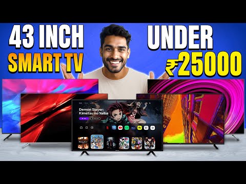 Best Smart TV Under 25000 in India 2025🔥Best 43 Inch 4K Smart TV Under 25000 in 2025🔥5 Best TV 25000