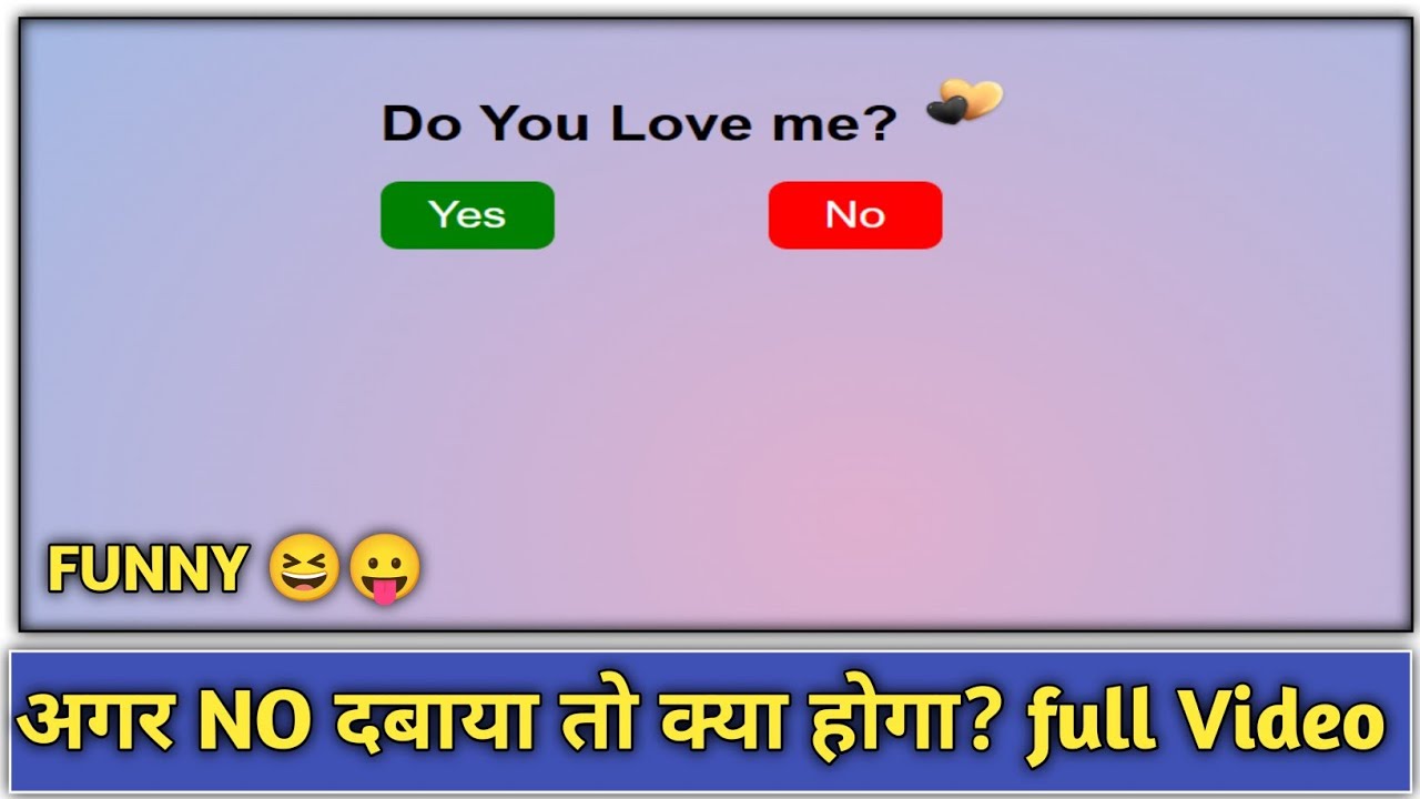 Do You Love Me Funny Proposal Idea Using Html Css And Javascript #mrcodding #coding #project