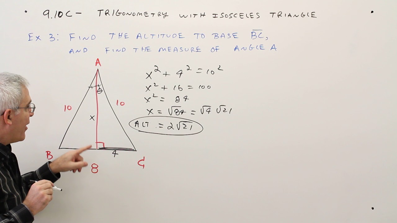 9.10C--Trigonometry With Isosceles Triangle