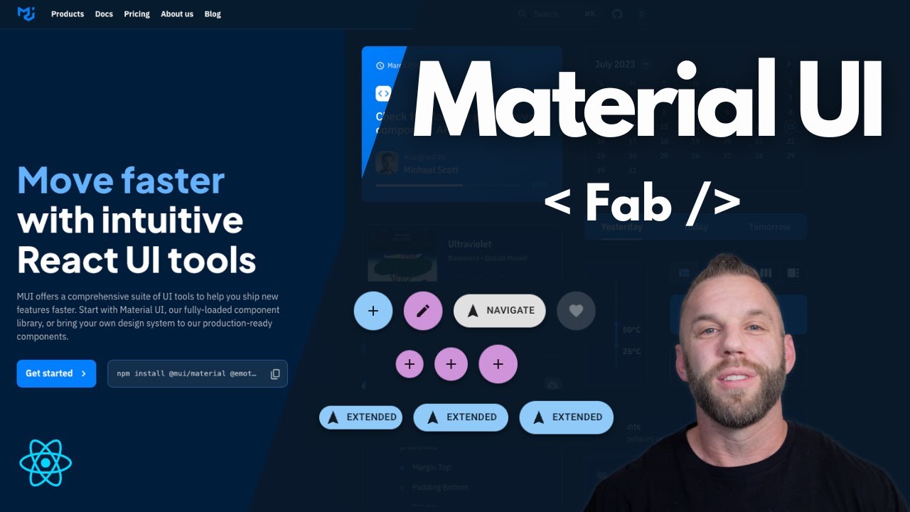 Floating Action Button - Learn Material UI Components in React