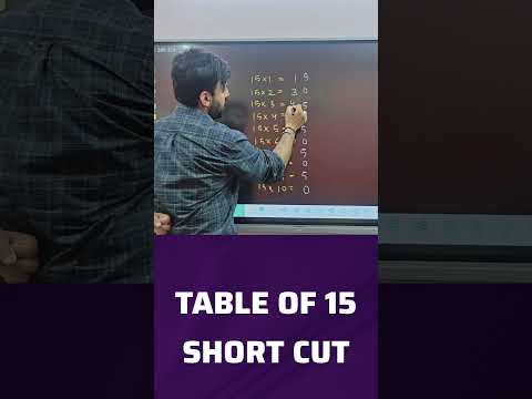 Table 15 trick | #tricks #maths #shorts #short #table15 #deartopper #youtubeshorts