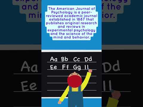 What is The American Journal of Psychology?