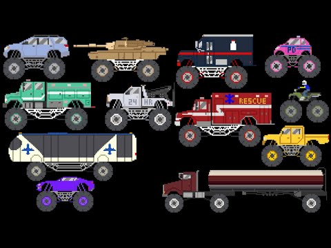 Monster Vehicle Colors 2 - @TheKidsPictureShow