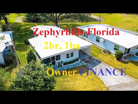 #Zephyrhills Florida mobile home 2br, 1ba with own land and owner financing