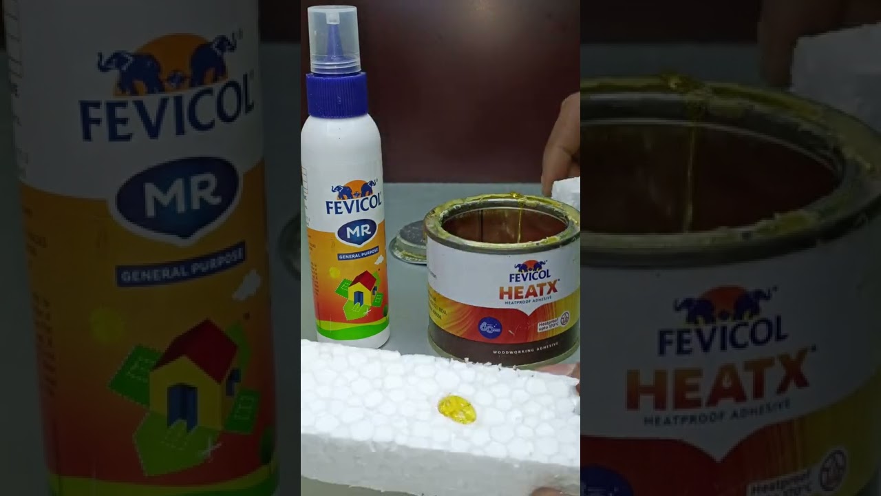 Heatx vs Thermocol                 Heatx Reaction                #fevicol #viral #trending #shorts