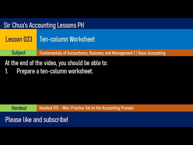 Mastering the 10-Column Worksheet in Excel | Galaxy.ai | Galaxy.ai