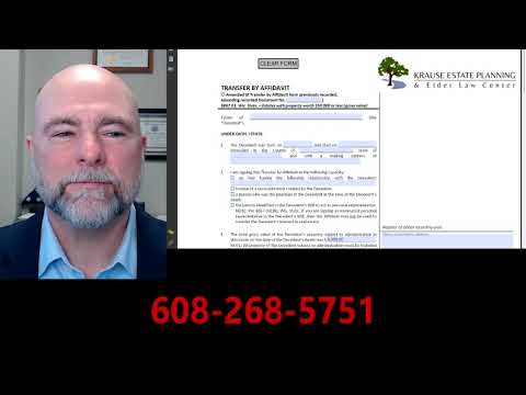Transfer by Affidavit for small estates in Wisconsin
