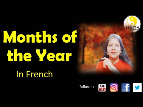Learn French - Month of the Year in French | Months in French | Months Name in French
