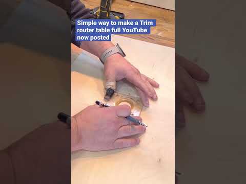 Simple way to make a trim router table #woodworking #tools #diy