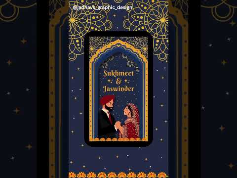 Elegant Bride & Groom Vector Wedding Invitations πΈβ¨ | Graphic Design