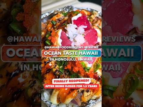Best Poke Bowl in Hawaii? The Torched Garlic Butter Ahi Bowl from Ocean Taste is a must try! #Poke