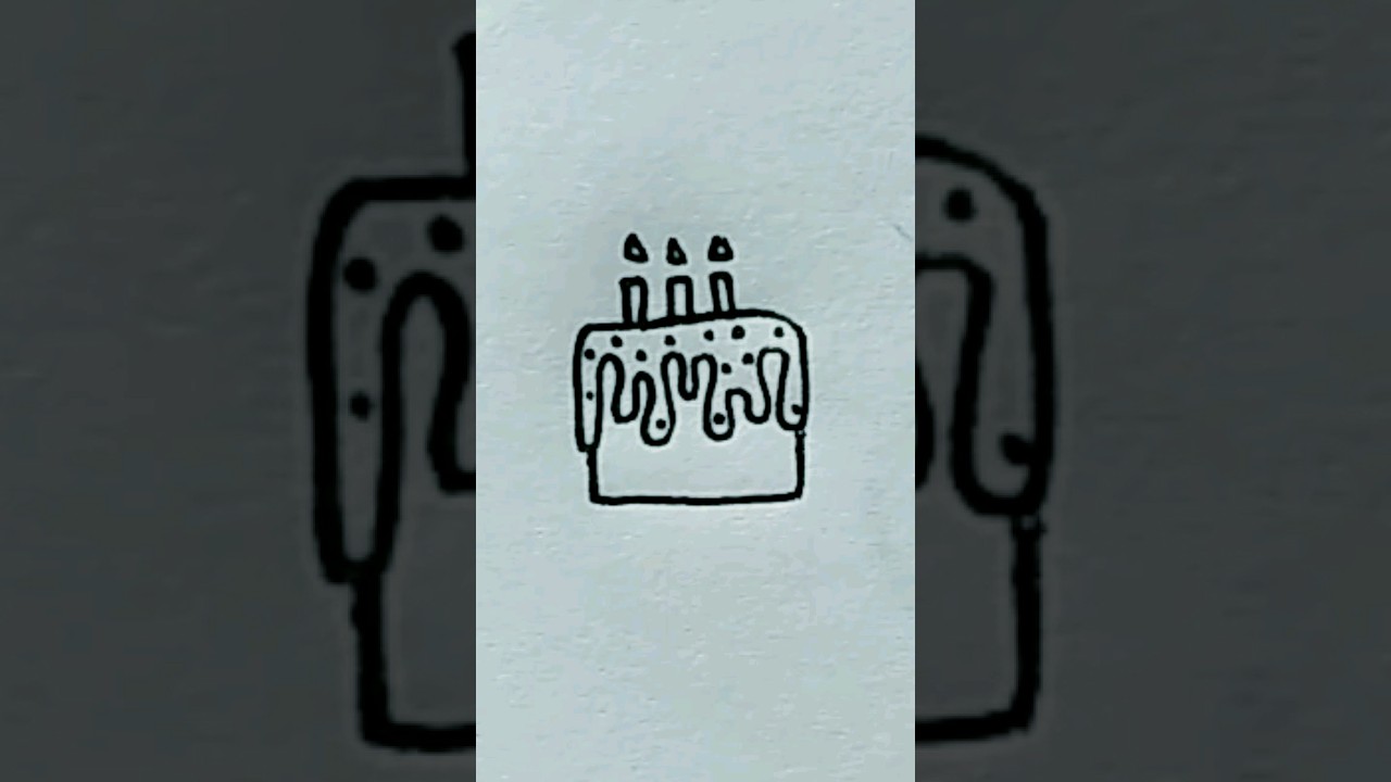 🎂CAKE Doodle Idea #youtubeshorts #shortsvideo #shorts #viral #doodle #drawing #draw #art #cute #cake