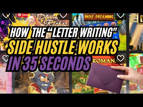 How The "Just Write Letters" Side Hustle Works in 35 Secs.