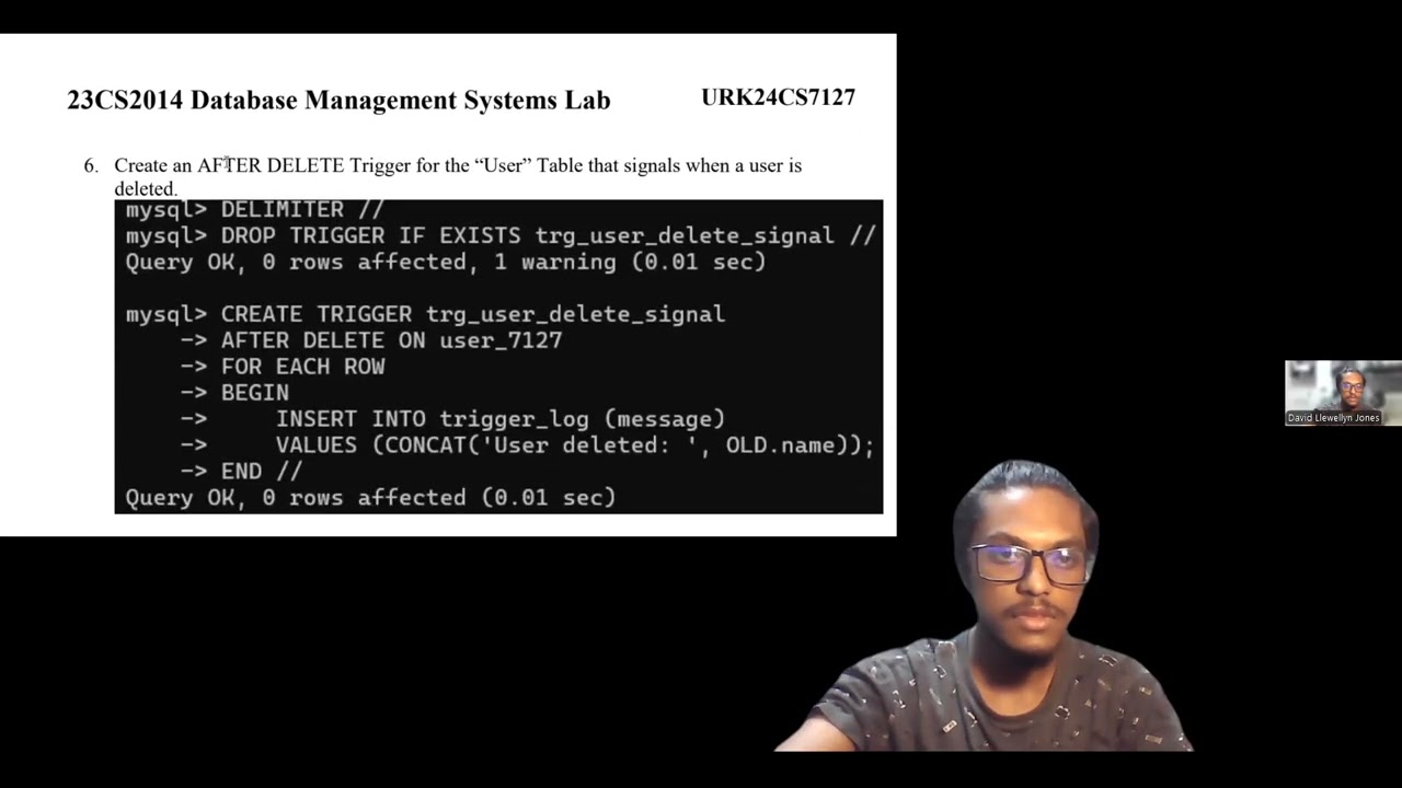 Database Management Systems Exp 7