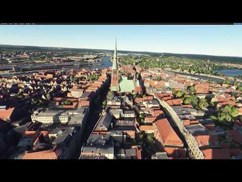 Microsoft Flight Simulator:  Lübeck City Germany Photogrammetry [PREVIEW]