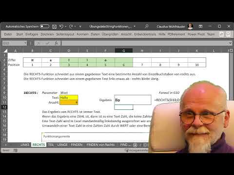 String Funktionen mit Excel
