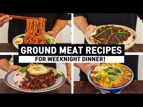 4 Ground Beef & Chicken Recipes That Are Too Good to Miss l Cheap & Easy Ground Meat Recipes!