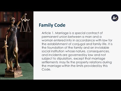 Definition of Marriage: Article 1, Family Code