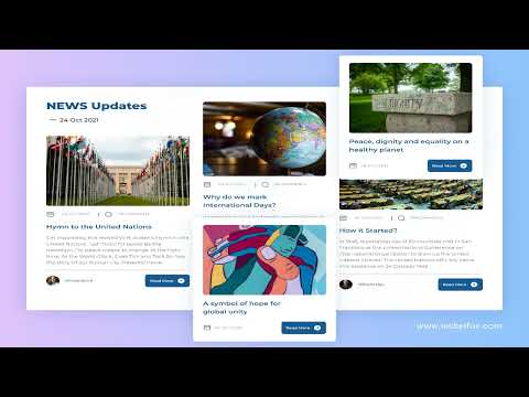 Free Figma News Column Website Templates Download